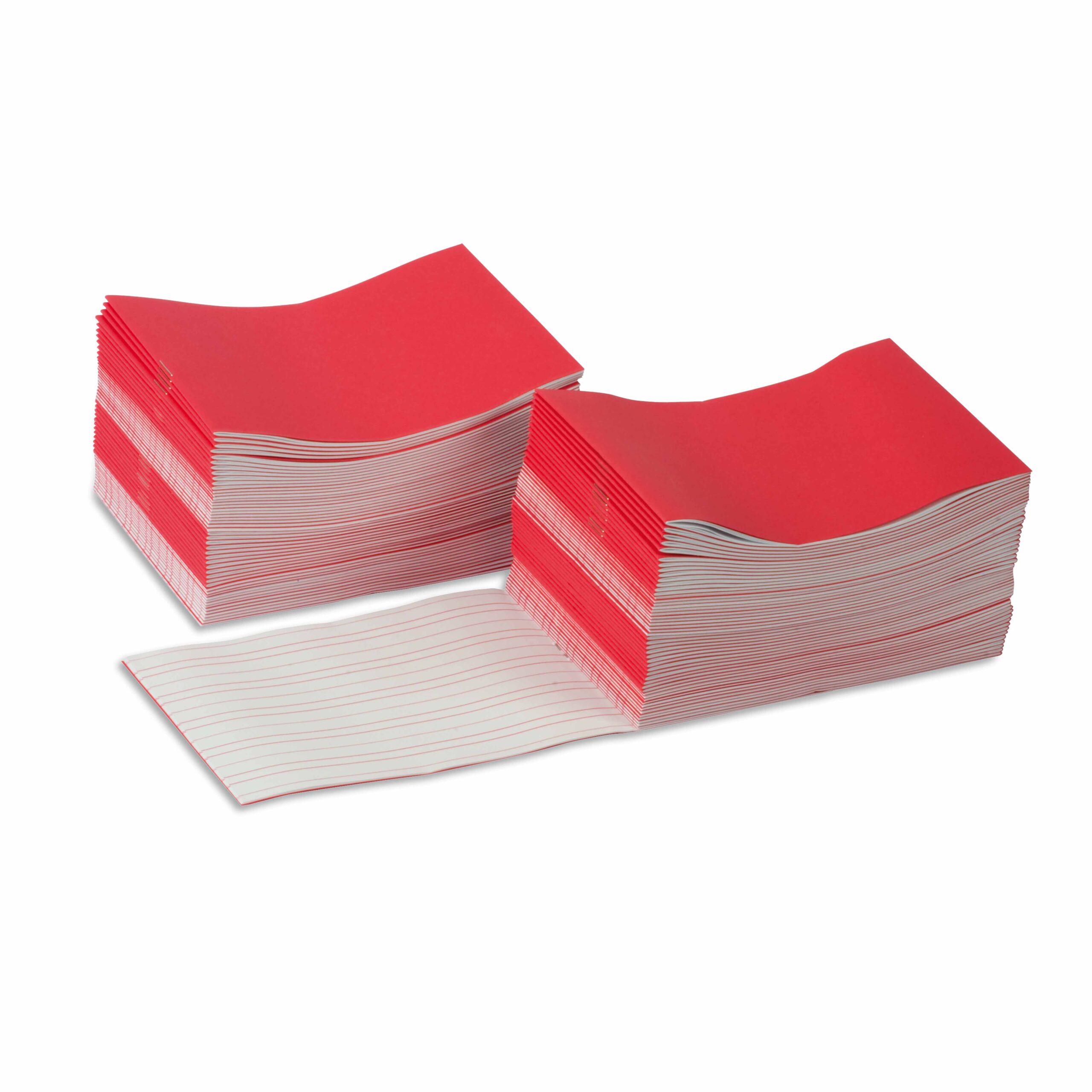 100 cuadernos de escritura color rojo: tamaño grande - Lupa Montessori
