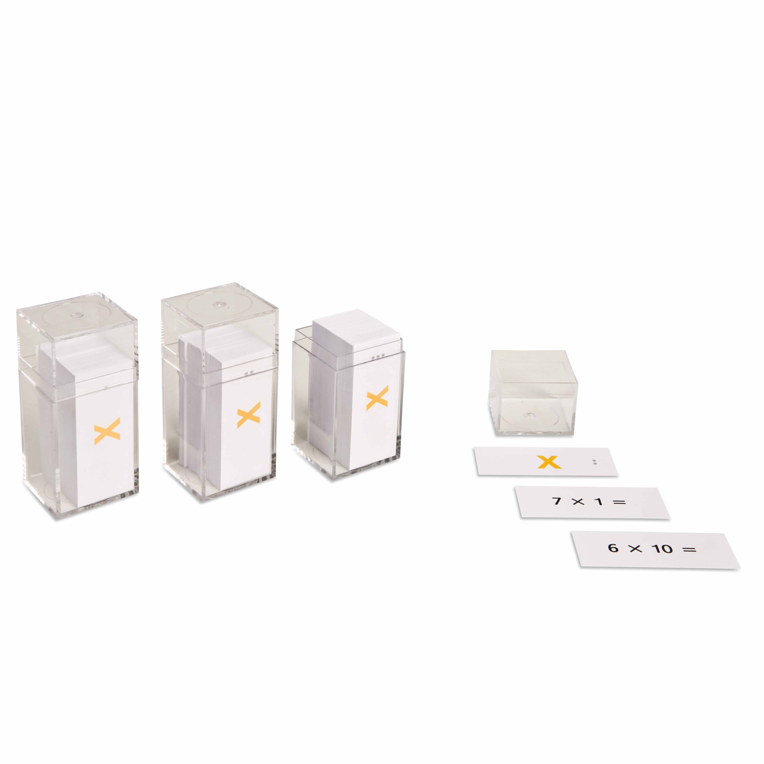 Tarjetas de trabajo para multiplicar - Lupa Montessori