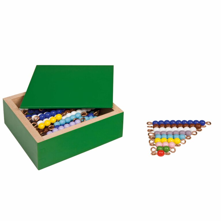 Set de 10 juegos de cuentas del 1 al 10: vidrio - Lupa Montessori